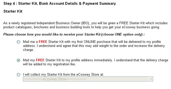 eCosway Independent Business Owner (IBO) Online Registration Guide