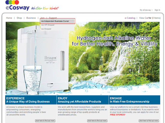 eCosway Independent Business Owner (IBO) Online Registration Guide