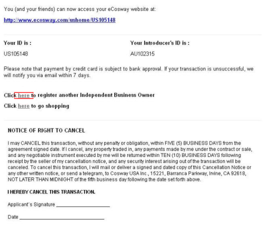 eCosway Independent Business Owner (IBO) Online Registration Guide